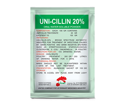 UNI-CILLIN 20% - Univet for veterinary medicine