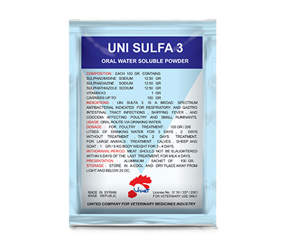 UNI SULFA 3 - Univet for veterinary medicine